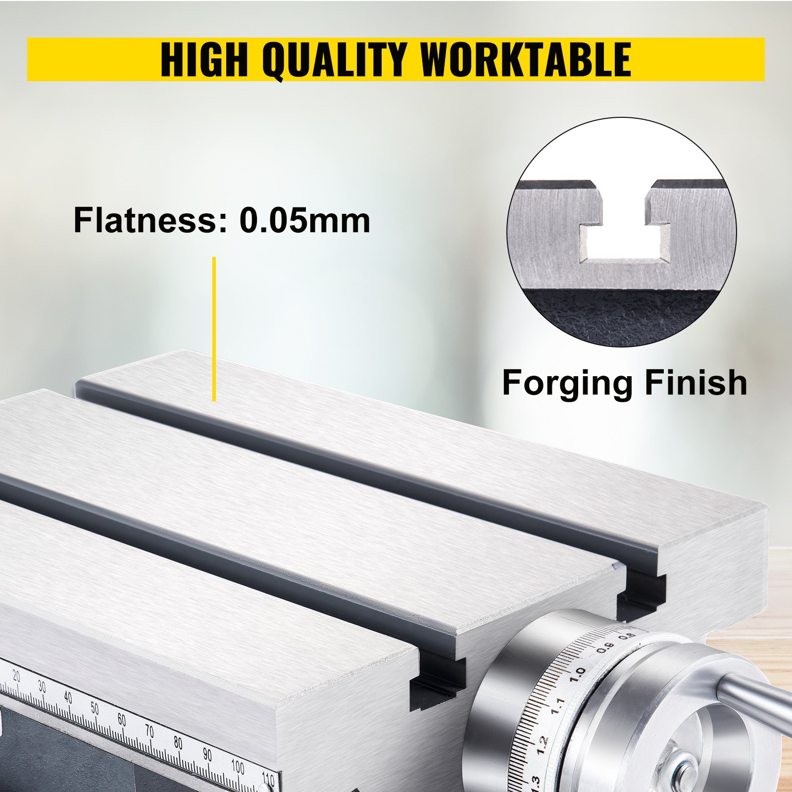 VEVOR Compound Slide Milling Table, 4-7/10" x 4-3/10" Multifunction ...