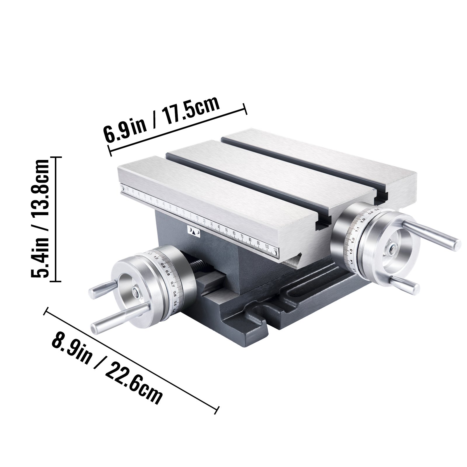 VEVOR Compound Slide Milling Table, 4-7/10" x 4-3/10" Multifunction ...