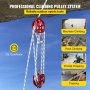 Twin Sheave Block And Tackle 7500lb Pulley System Stainless Outdoor ...