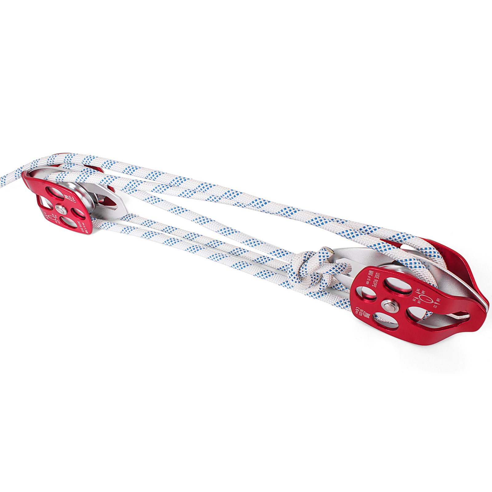 Twin Sheave Block And Tackle 7500lb Pulley System Stainless Outdoor ...