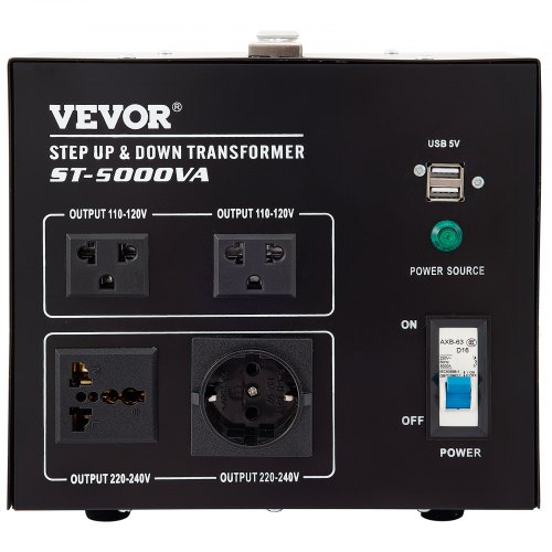 VEVOR Voltage Converter Transformer,5000W Heavy Duty Step Up/Down ...