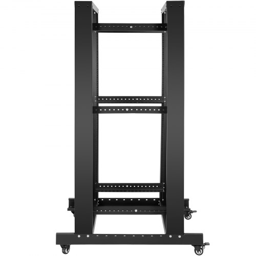 VEVOR Server Rack, 27U Open Frame Rack, 4-Post IT Server Relay Rack, 19 ...