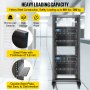 VEVOR Server Rack, 27U Open Frame Rack, 4-Post IT Server Relay Rack, 19 ...