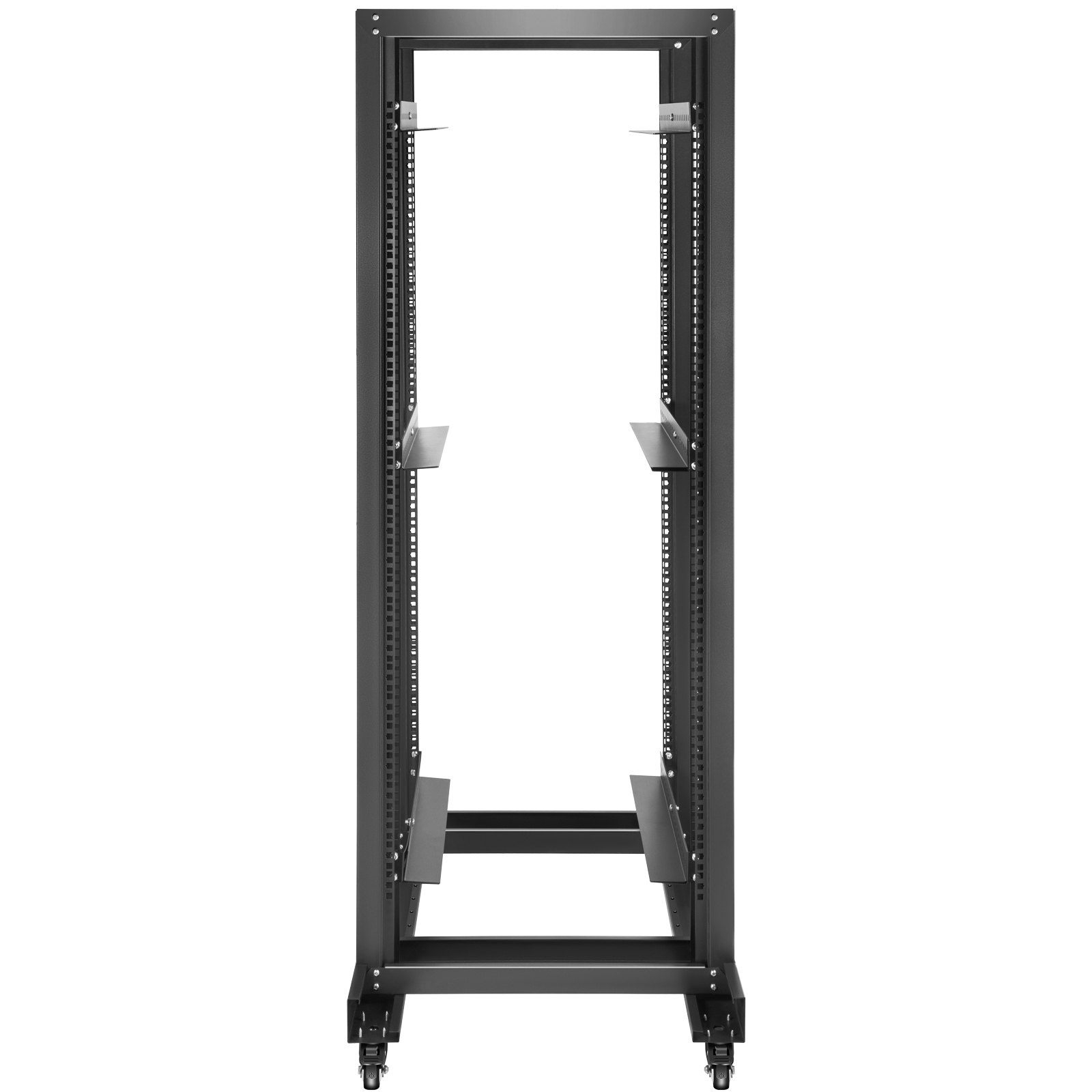 VEVOR Server Rack, 27U Open Frame Rack, 4-Post IT Server Relay Rack, 19 ...