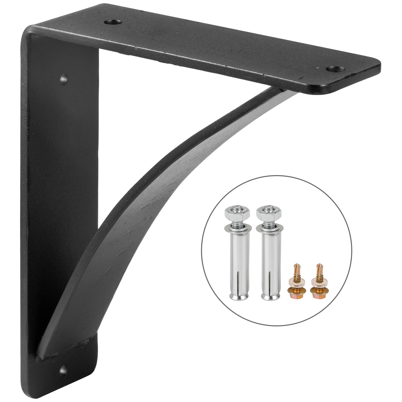 VEVOR Heavy Duty Shelf Brackets 2 Pack, Floating Shelf Bracket 8x9x2.5 ...