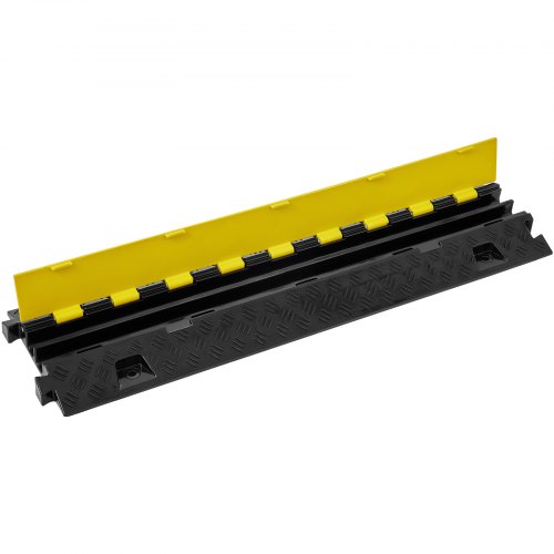 VEVOR 2 Channel Cable Protector Ramp 22000 lbs Load TPU Wire Cable ...