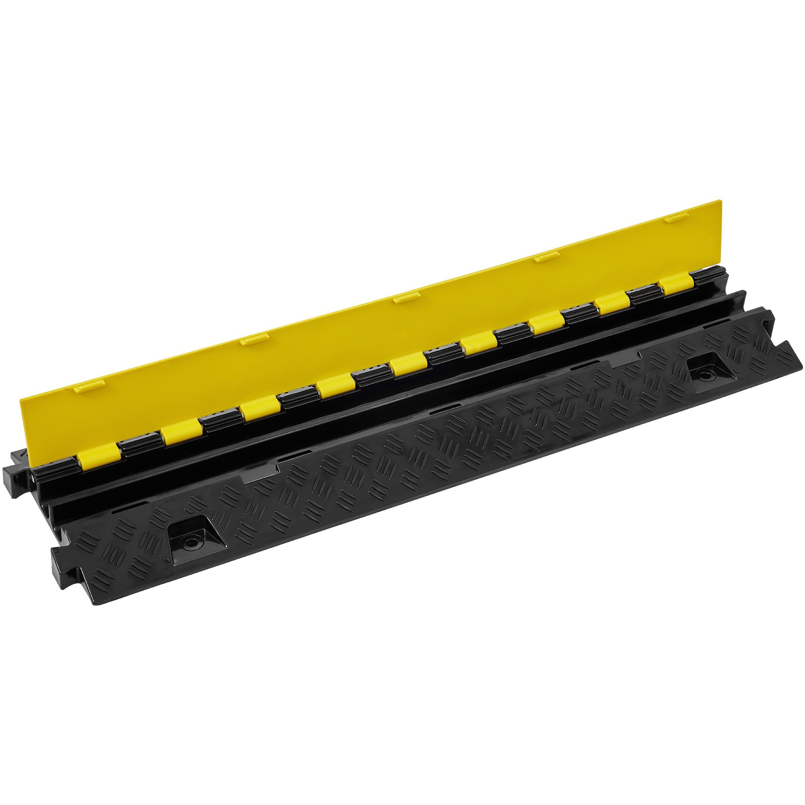 VEVOR 2 Channel Cable Protector Ramp 22000 lbs Load TPU Wire Cable ...