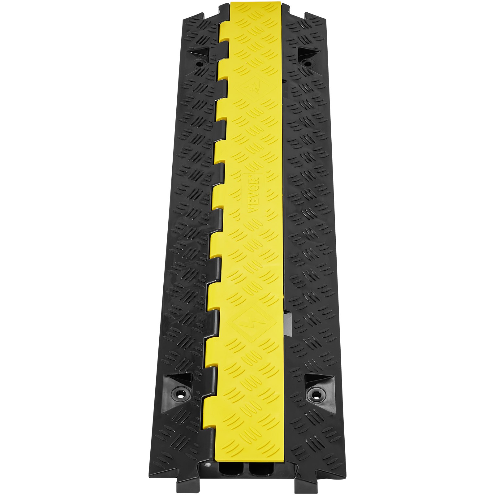 VEVOR 2 Channel Cable Protector Ramp 22000 lbs Load TPU Wire Cable ...