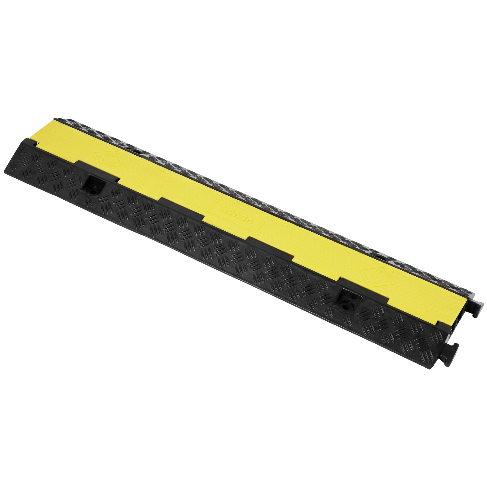 VEVOR 3 PCs Cable Protector Ramp 2 Channel 12000 lbs Load Wire Cable ...