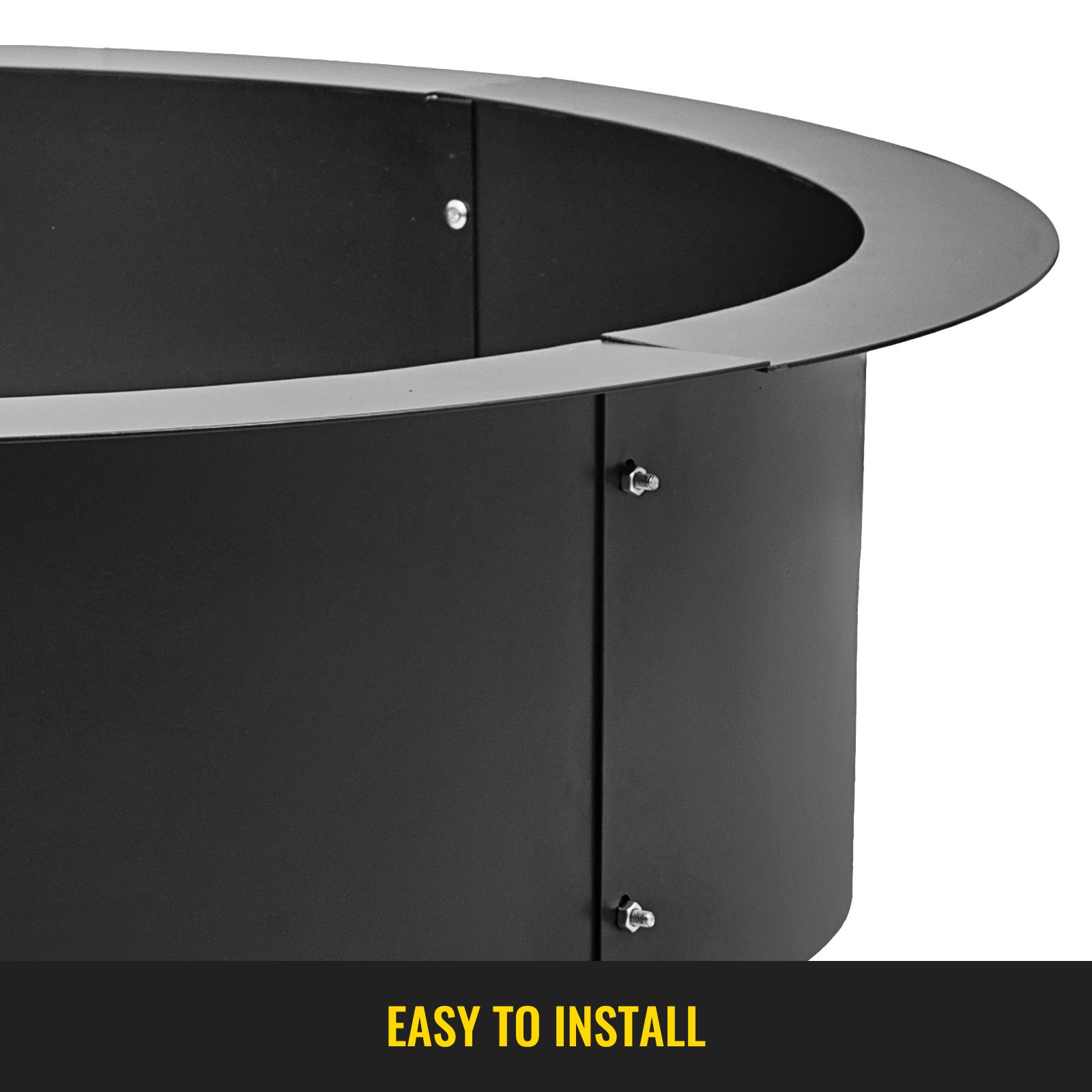 VEVOR 36-Inch Outer/30-Inch Inner Fire Pit Ring, Fire Pit Insert 3.0mm ...