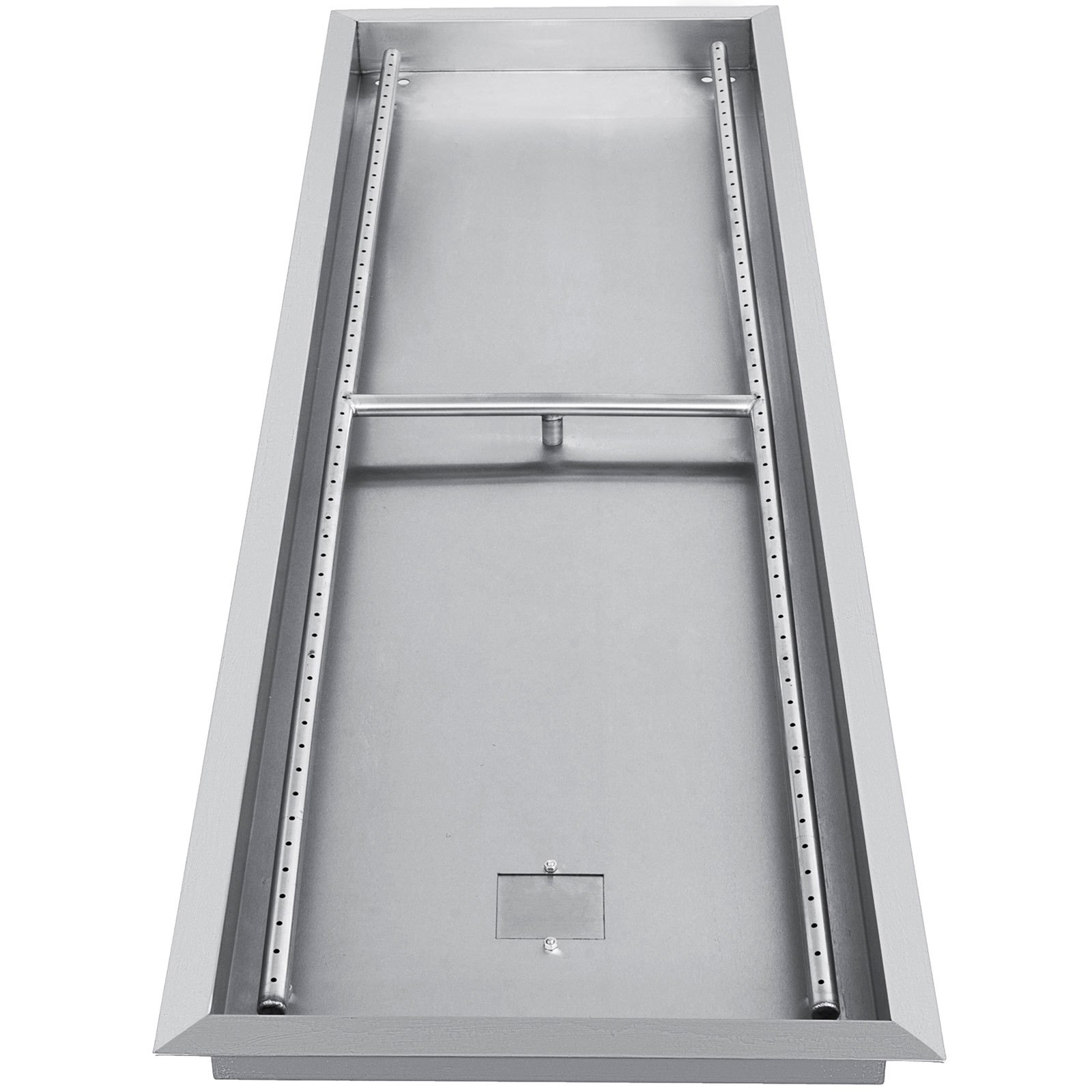 VEVOR Fire Pit Pan,Stainless Steel Linear Trough Fire Pit Pan and ...