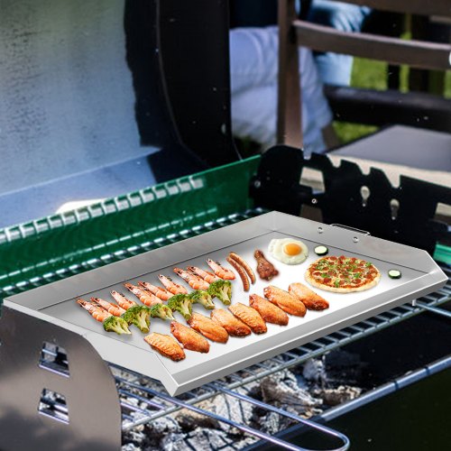 VEVOR Stainless Steel Griddle,32\" X 17\" Universal Flat Top ...