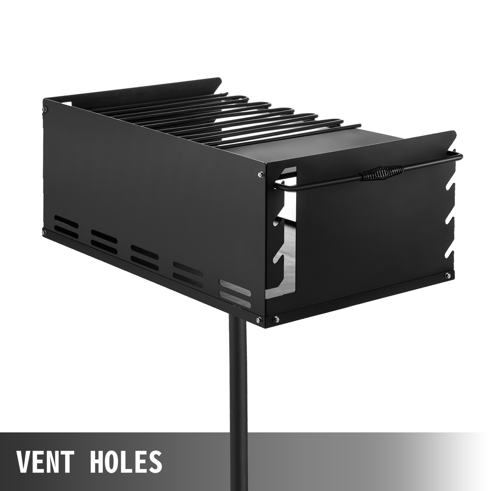 Single Post Park Charcoal/ Wood Steel Cooking Bbq Picnic Camping Grill ...