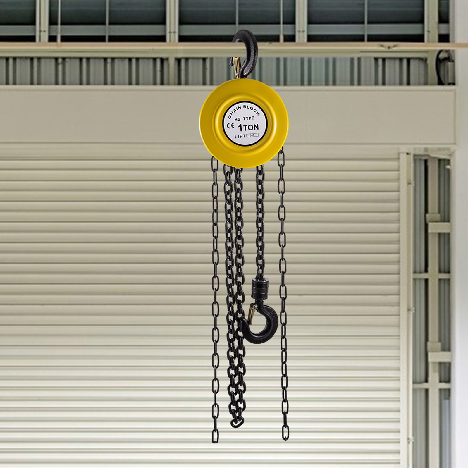 VEVOR Hand Chain Hoist, 2200 lbs /1 Ton Capacity Chain Block, 20ft/6m ...