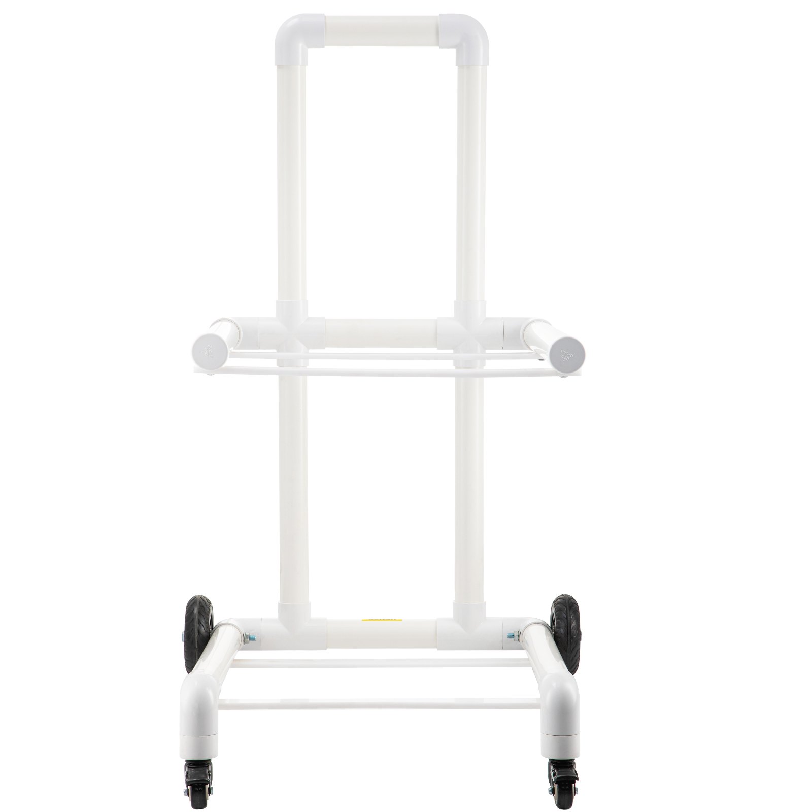 VEVOR Recycling Cart, 2" PVC & Plastic Heavy Duty Moving Bin Cart with ...