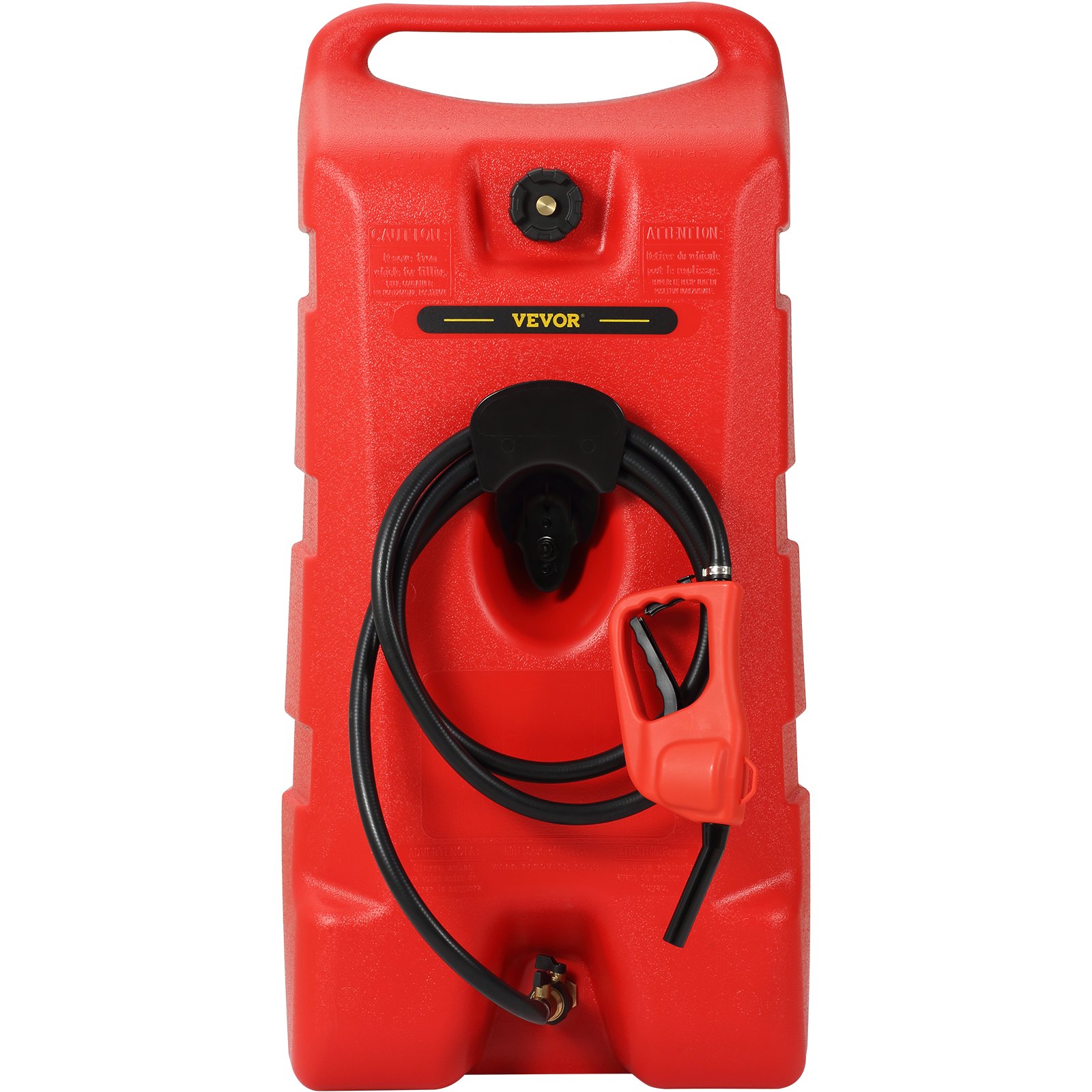 VEVOR 14 Gallon Fuel Caddy, Gas Storage Tank on-Wheels, with Siphon ...