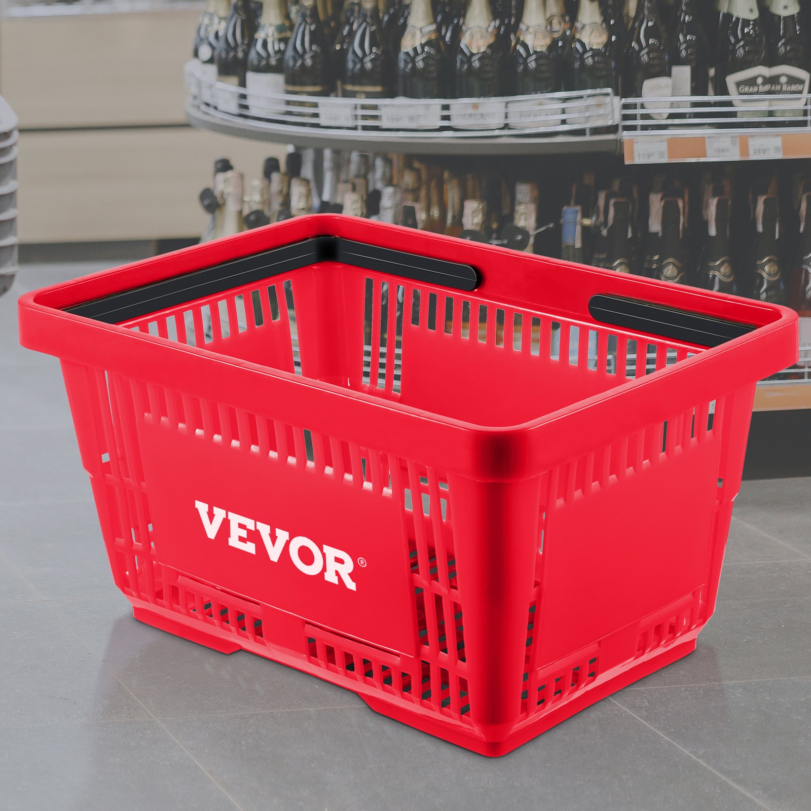 VEVOR Shopping Basket, 16.9 x 11.8 x 8.7 in/42.8 x 30 x 22 cm((L x W x ...