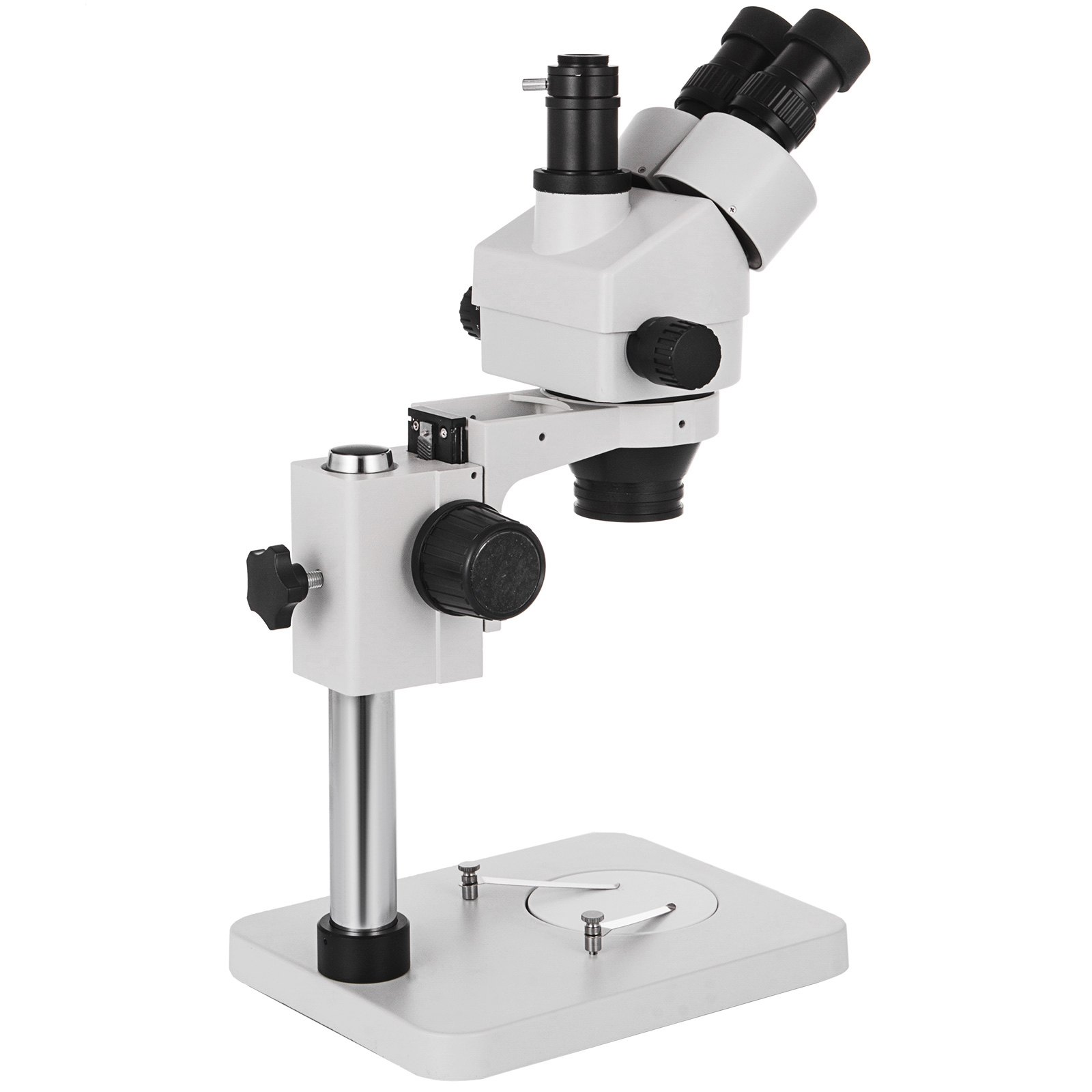 VEVOR 3.5x-90x Zoom Trinocular Stereo Microscope With Table Pillar ...