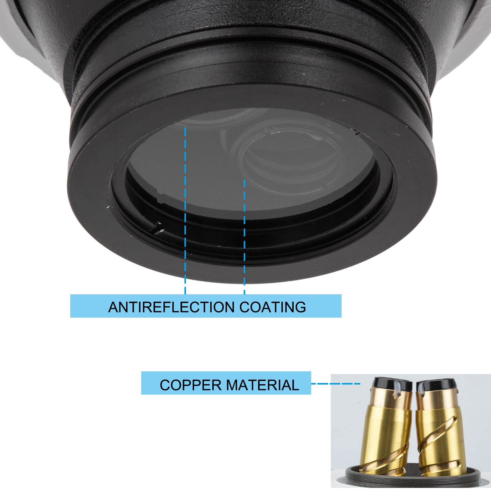 VEVOR VEVOR 3.5X-90X Stereo Microscope 360°Swiveling Trinocular Stereo ...