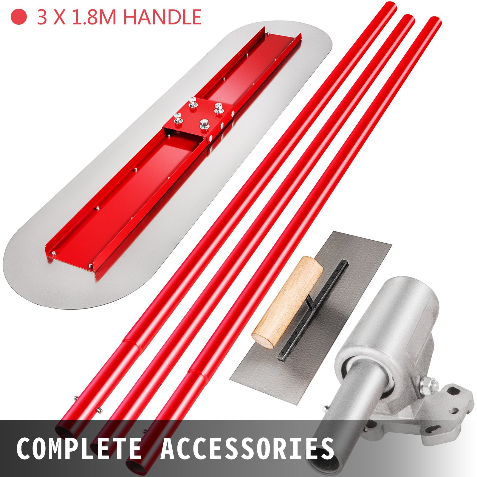 VEVOR Bull Float Concrete Float 1200x300mm Concrete Tool Trowel Float ...