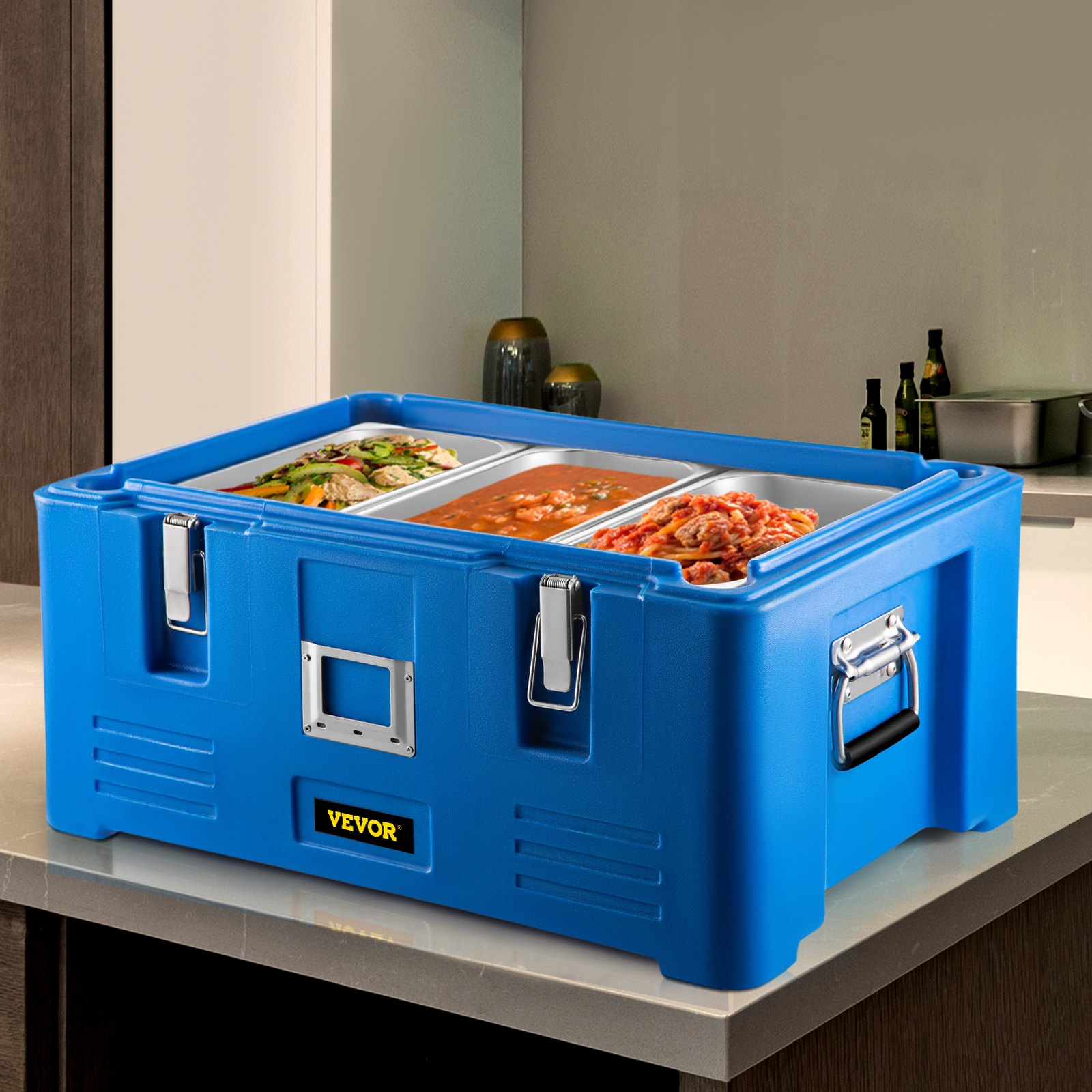 VEVOR Insulated Food Pan Carrier, 36Qt Capacity, Stackable Catering Hot ...
