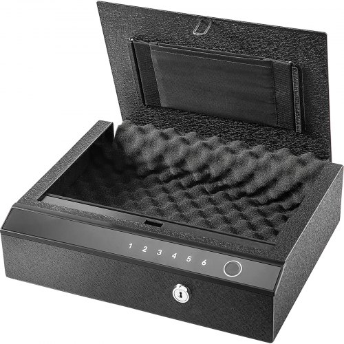 VEVOR Gun Safe, Q235 Steel Pistol Safe, 3-Way Quick Access Firearm Case ...