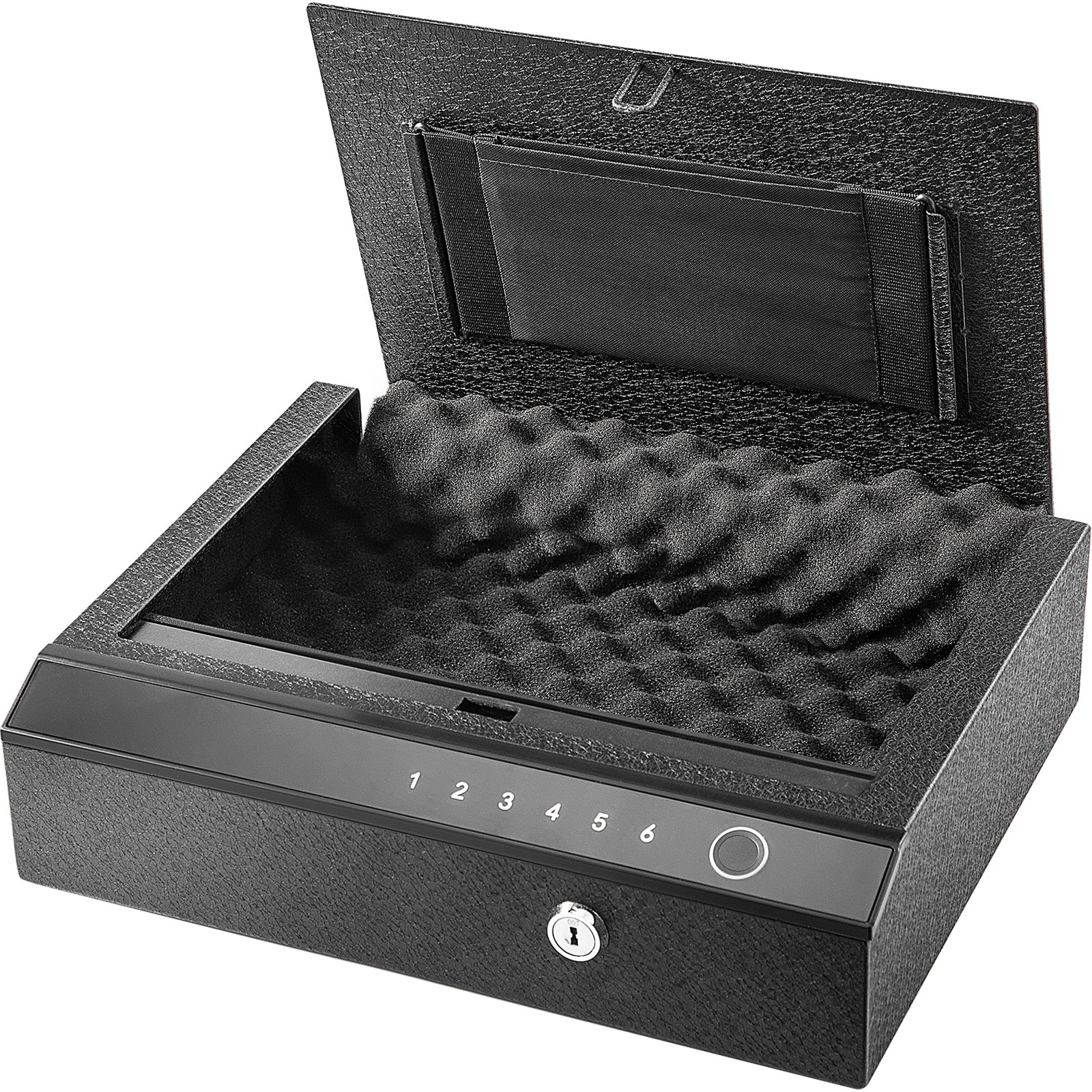 VEVOR Gun Safe, Q235 Steel Pistol Safe, 3-Way Quick Access Firearm Case ...