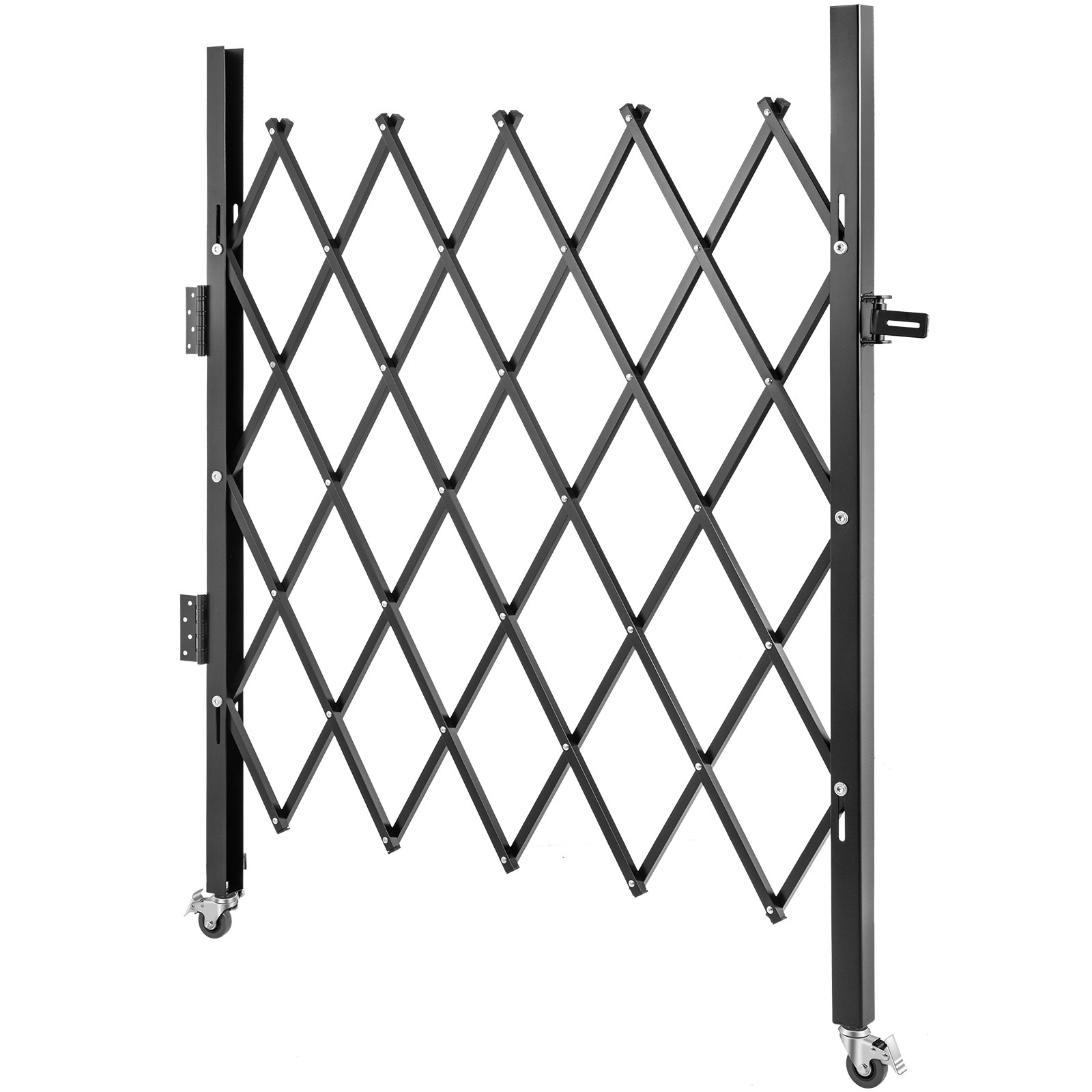 VEVOR Single Folding Security Gate, 48" H x 37" W Folding Door Gate ...