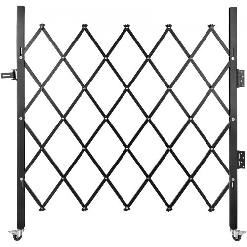 VEVOR Single Folding Security Gate, 48" H x 66" W Folding Door Gate ...