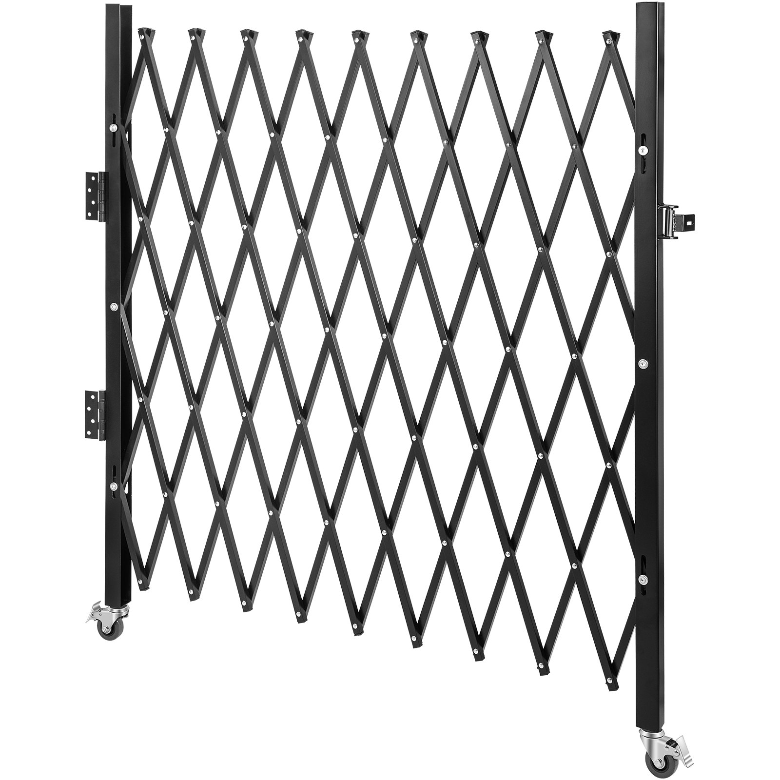 VEVOR Single Folding Security Gate, 7' H x 6-1/2' W Folding Door Gate ...