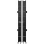 VEVOR Double Folding Security Gate, 5' H x 10' W Folding Door Gate ...