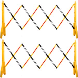 VEVOR Expandable Mobile Barricade 8.3ft Width Plastic Barricade Water ...