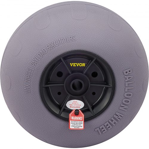 VEVOR Beach Balloon Wheels, 13" Replacement Sand Tires, TPU Cart Tires ...