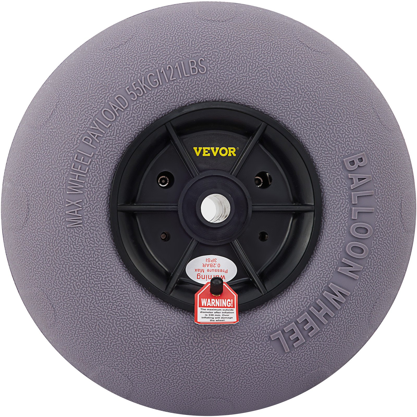 VEVOR Balloon Beach Wheels Replacement Beach Tires 13" TPU 121 LBS Load ...