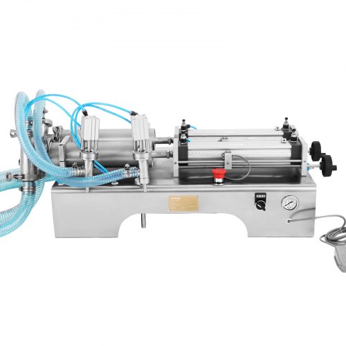 VEVOR Horizontal Liquid Filling Machine 100-1000ml, Pneumatic Liquid ...