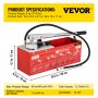 VEVOR Hydrostatic Pressure Test Pump, Test Up to 60 bar/860 psi, 3.2 ...
