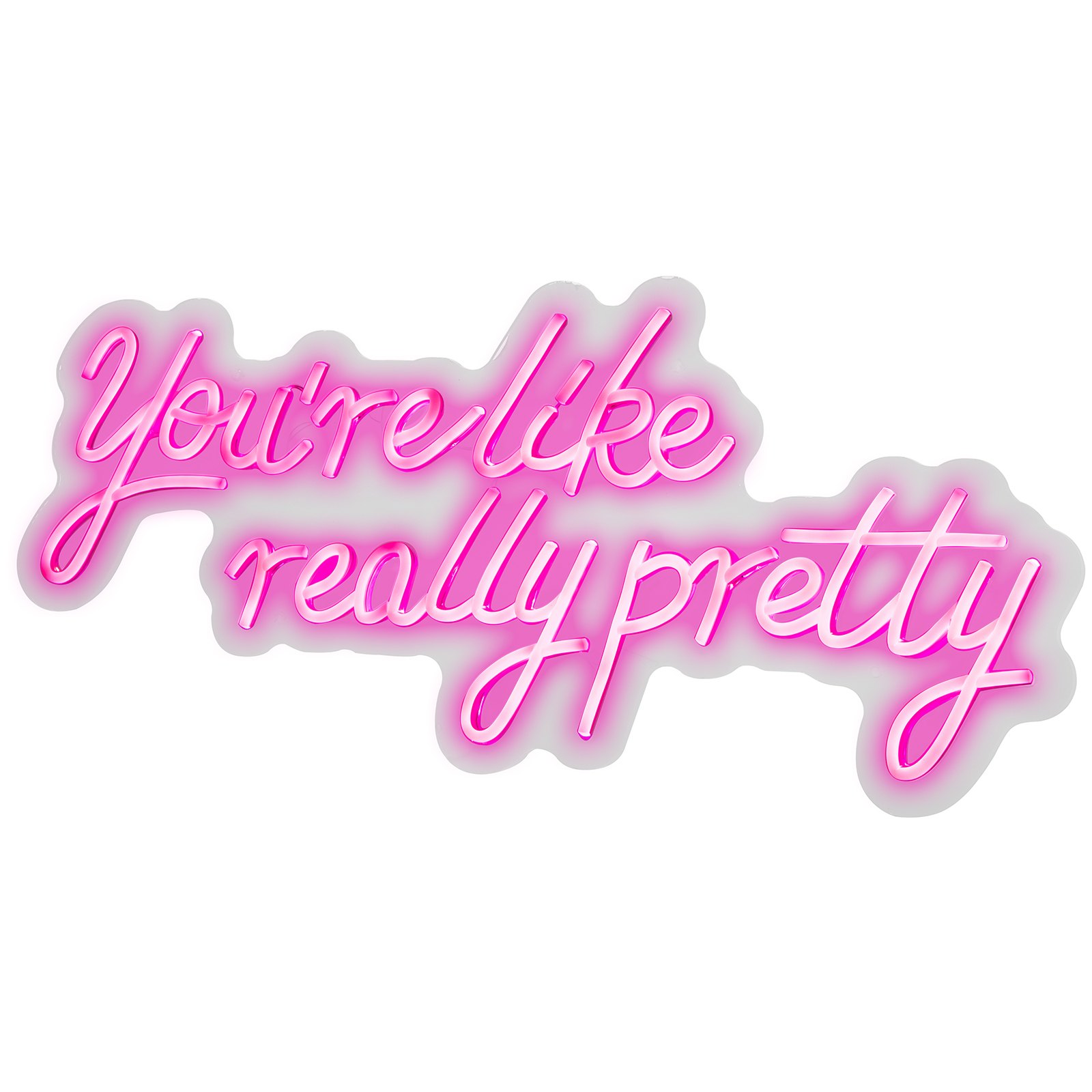 VEVOR You're Like Really Pretty Neon Sign, 23" x 21" Pink LED Neon ...
