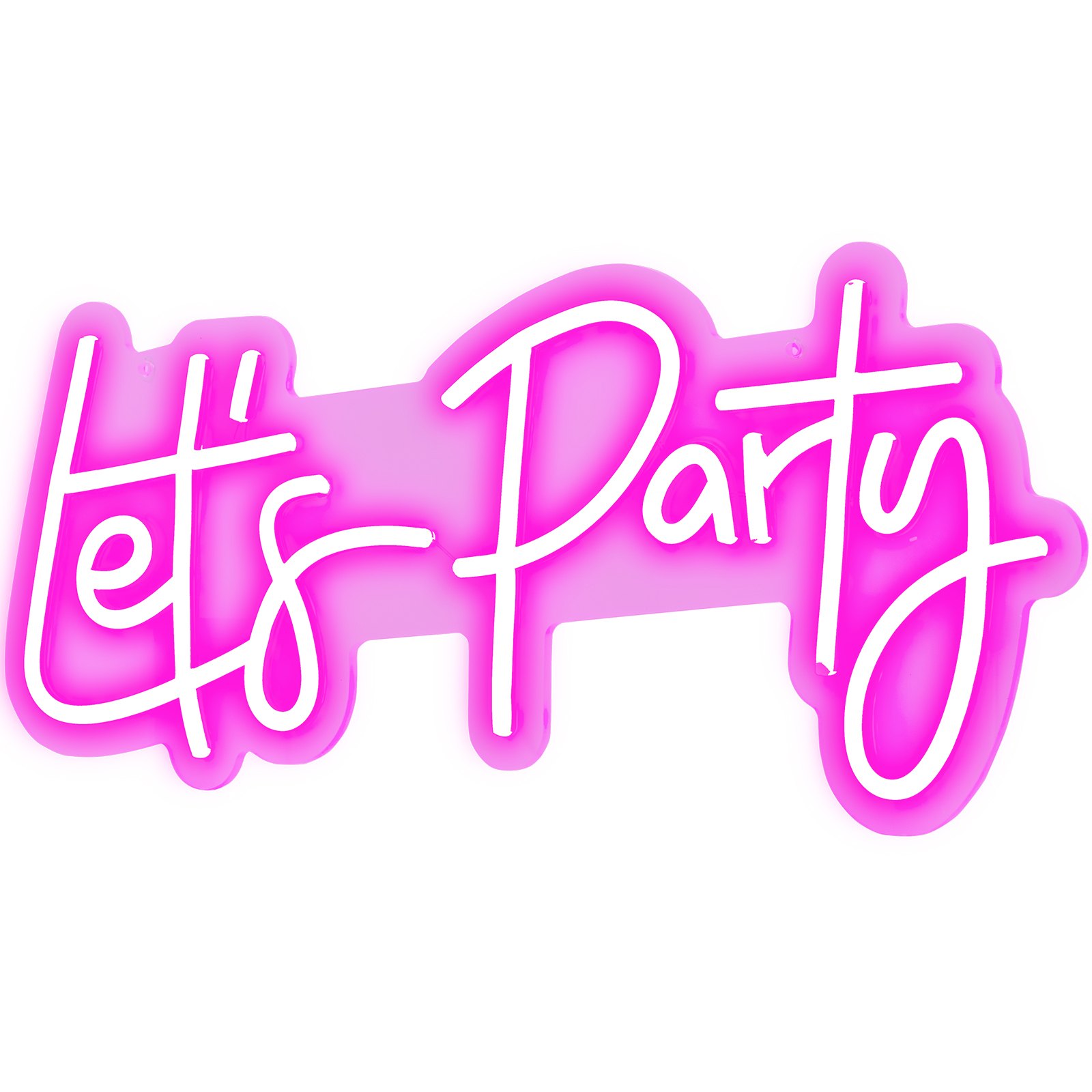 VEVOR Let's Party Neon Sign, 23"X10" Neon Sign for Wall Decor ...