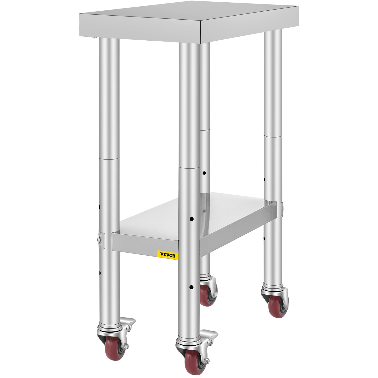 VEVOR VEVOR Stainless Steel Catering Work Table 12x24 Inch Commercial ...