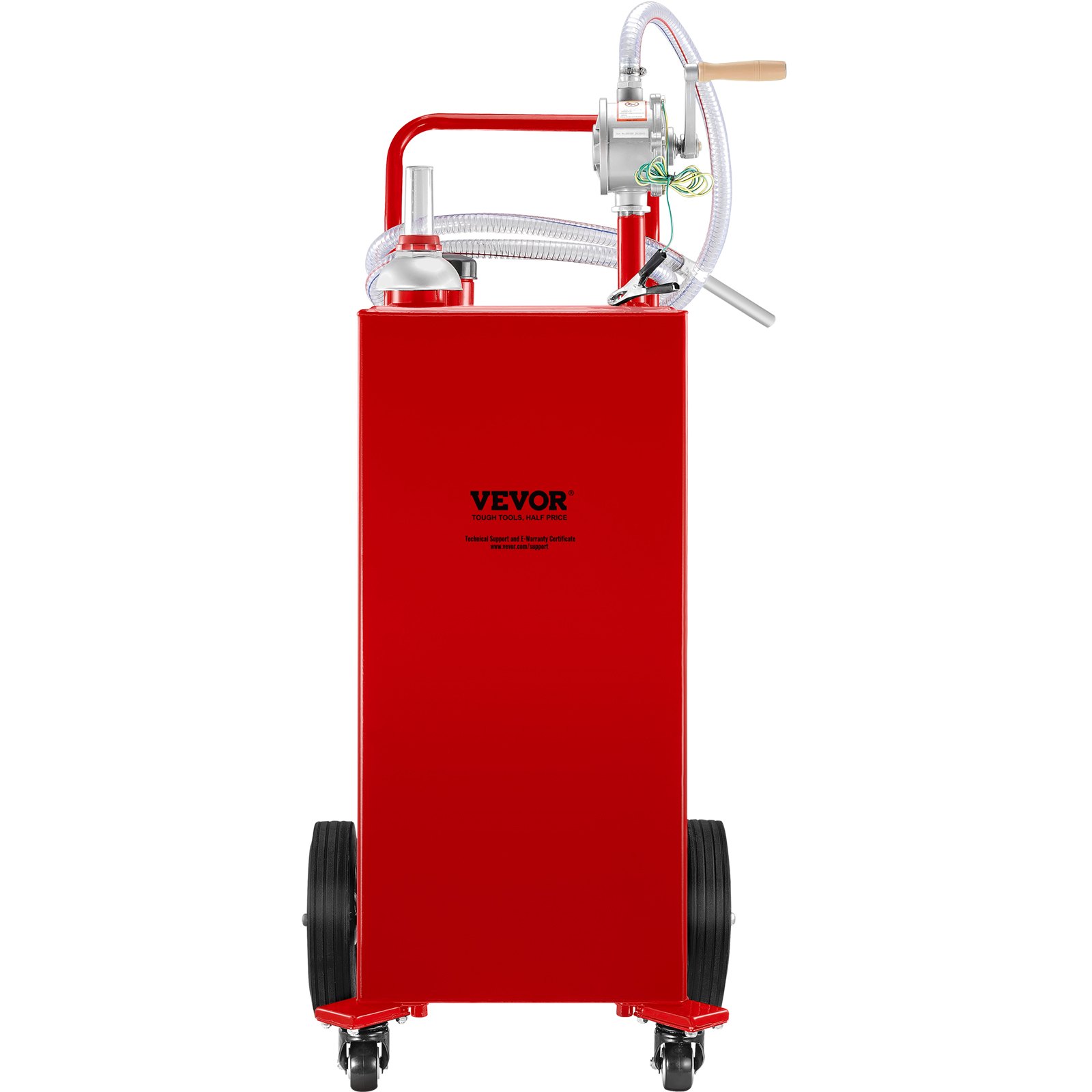 VEVOR 30 Gallon Fuel Caddy, Gas Storage Tank & 4 Wheels, with Manuel ...