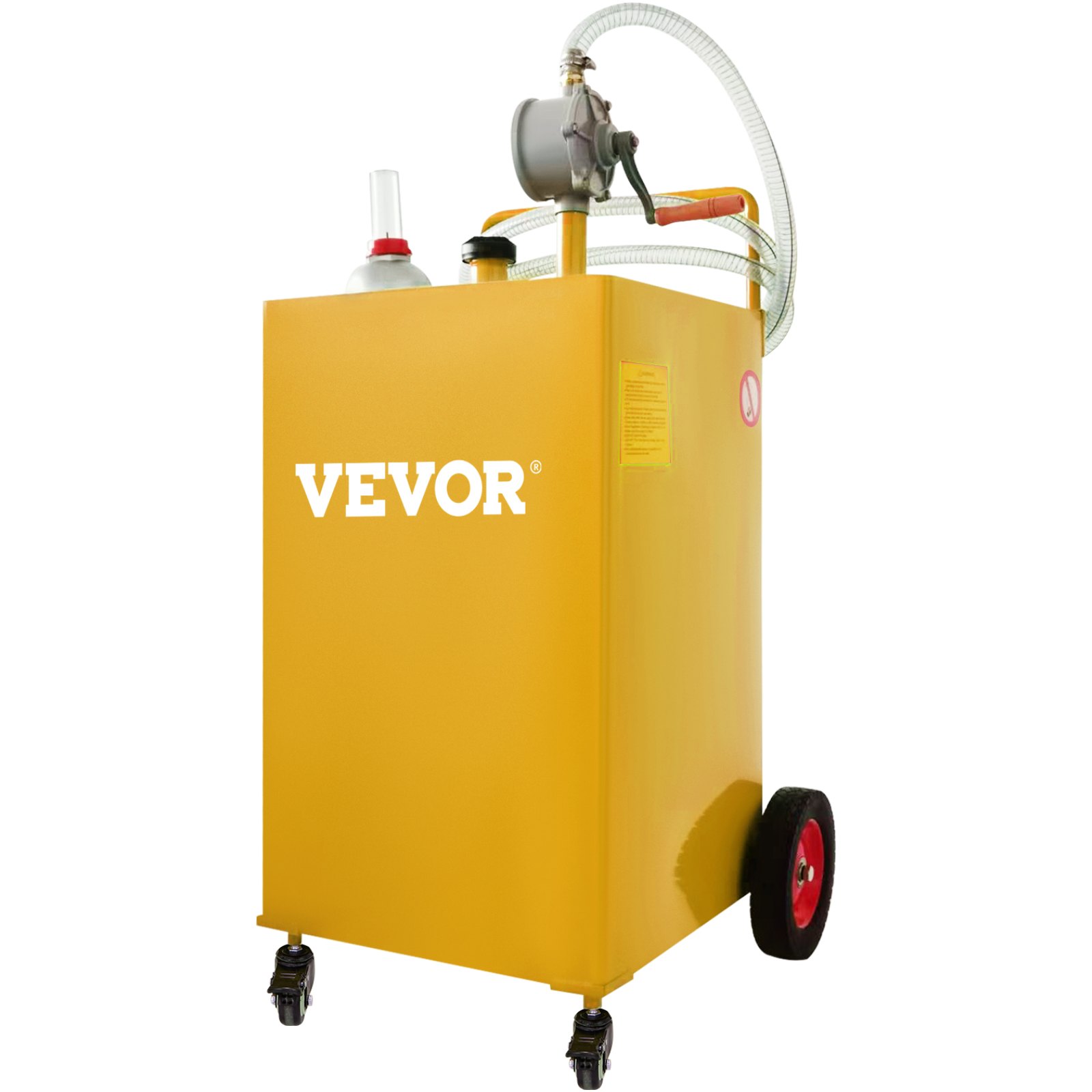 VEVOR 30 Gallon Fuel Caddy, Gas Storage Tank & 4 Wheels, with Manuel ...