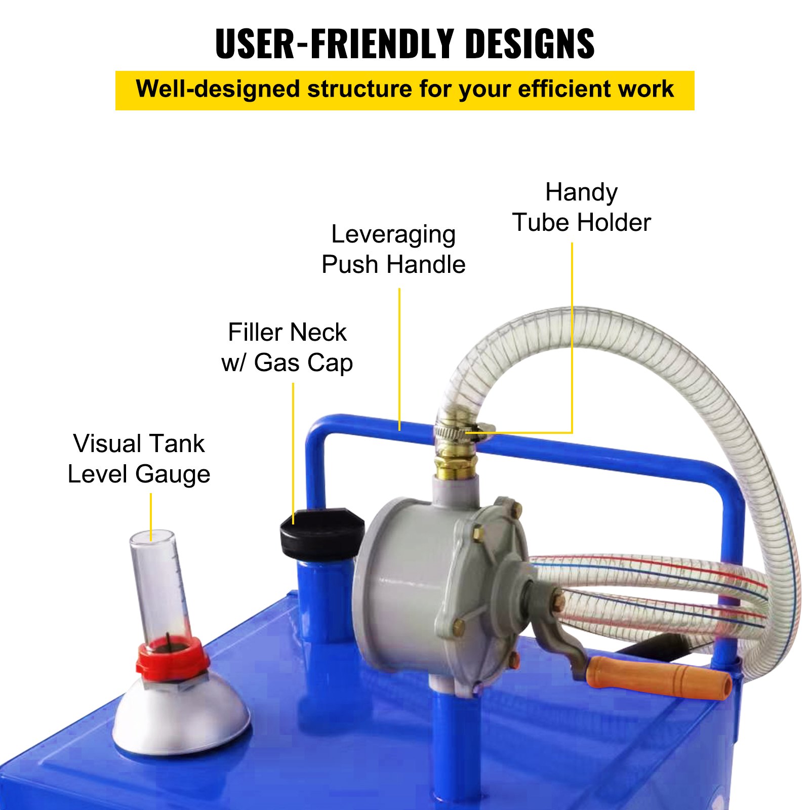 VEVOR 30 Gallon Fuel Caddy, Gas Storage Tank & 4 Wheels, with Manuel ...