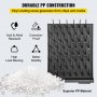 VEVOR Drying Rack for Lab Glassware Rack 52 Pegs PP Material Glassware ...