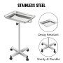 VEVOR Mayo Tray Stainless Steel Mayo Stand 18x14 Inch Trolley Mayo Tray ...