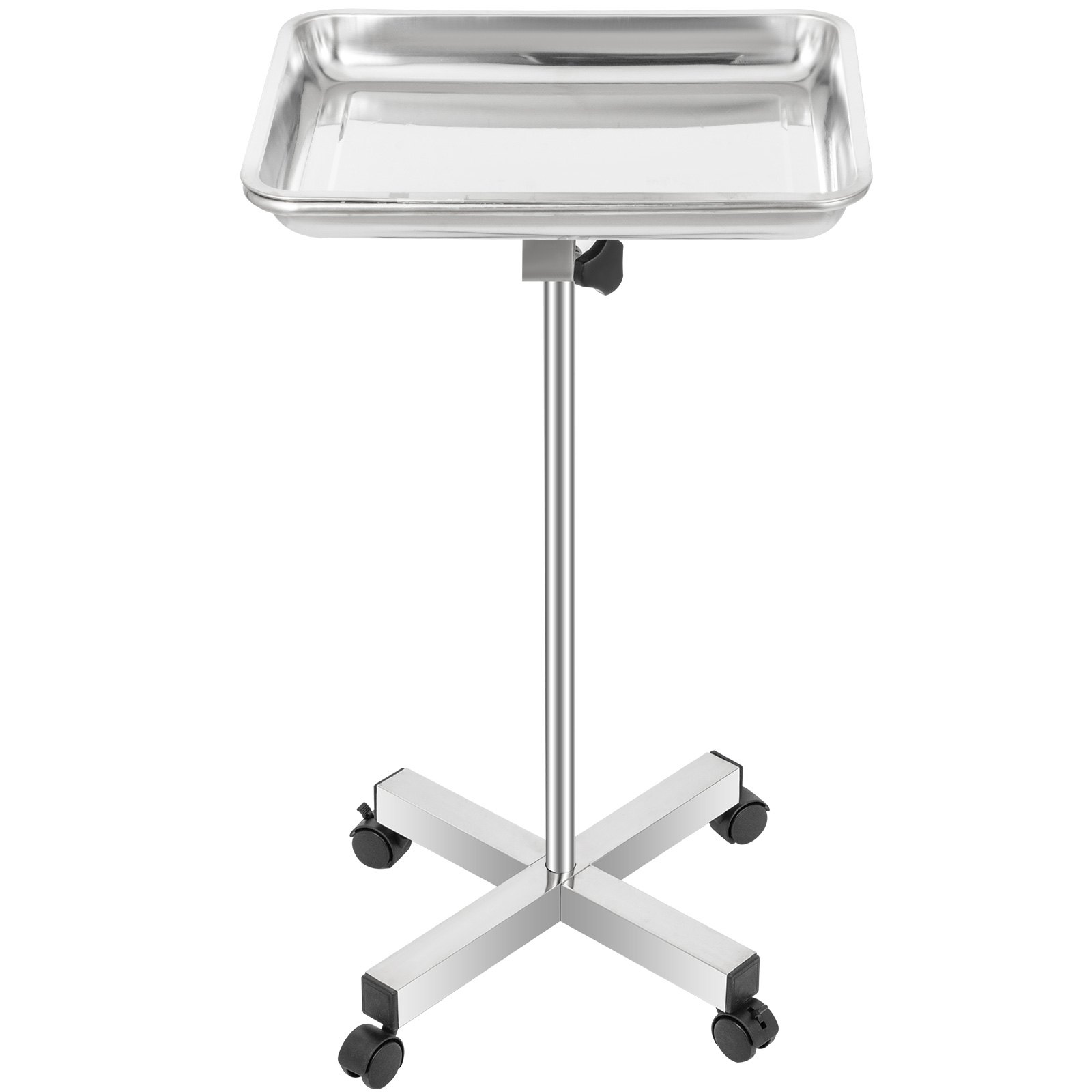 VEVOR Mayo Tray Stainless Steel Mayo Stand 18x14 Inch Trolley Mayo Tray ...