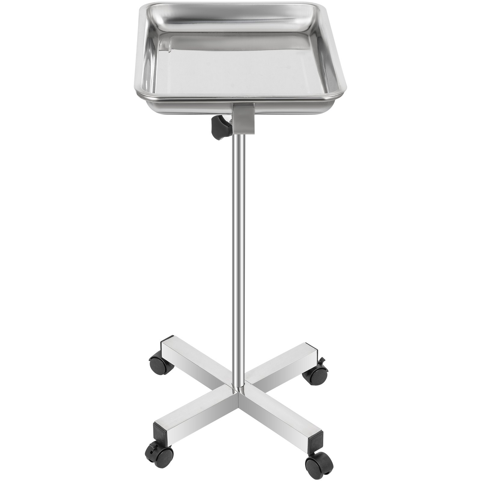 VEVOR Mayo Tray Stainless Steel Mayo Stand 18x14 Inch Trolley Mayo Tray ...