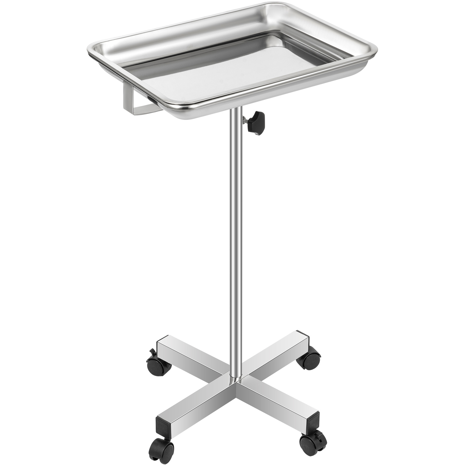 VEVOR Mayo Tray Stainless Steel Mayo Stand 18x14 Inch Trolley Mayo Tray ...