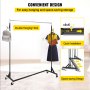 VEVOR Z Rack, Industrial Grade Z Base Garment Rack, Height Adjustable ...