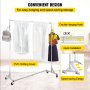 VEVOR Z Rack, Industrial Grade Z Base Garment Rack, Height Adjustable ...