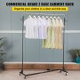VEVOR Z Rack, Industrial Grade Z Base Garment Rack, Height Adjustable ...